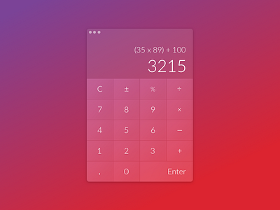 Daily UI 004 | Calculator by Kristine Chatterjie for Clarity Design on ...