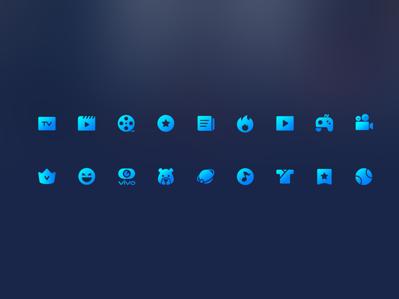 Video App Icon by guangshengxu on Dribbble