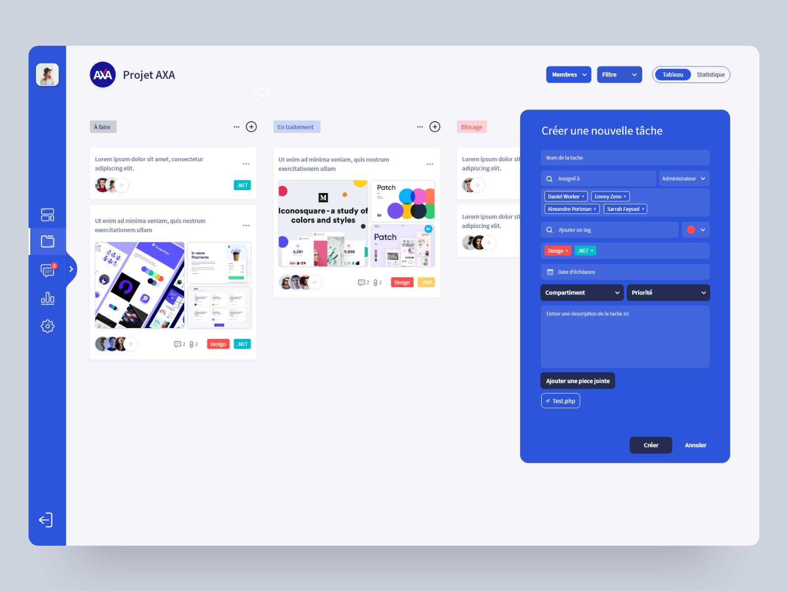 Task manager by Aymen Zarrouki on Dribbble