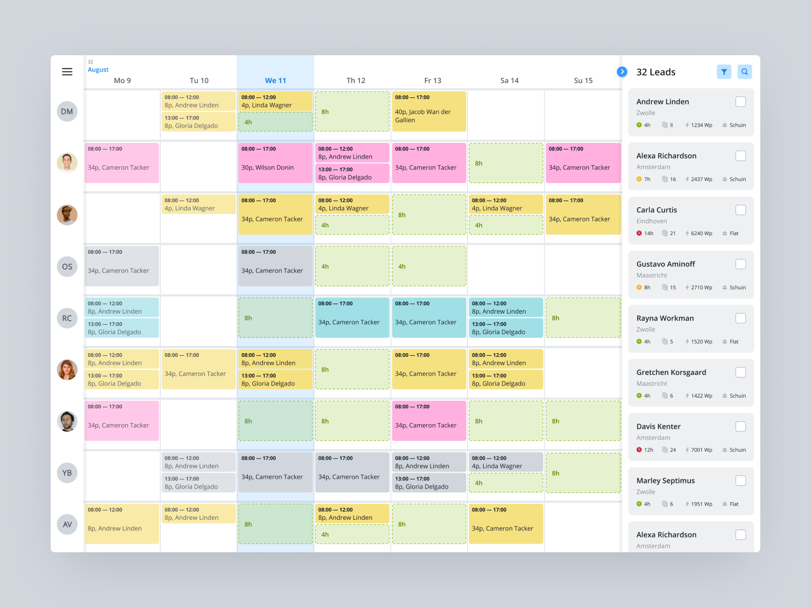 🗓️Planning Web App — Light mode by Diana Marienko on Dribbble