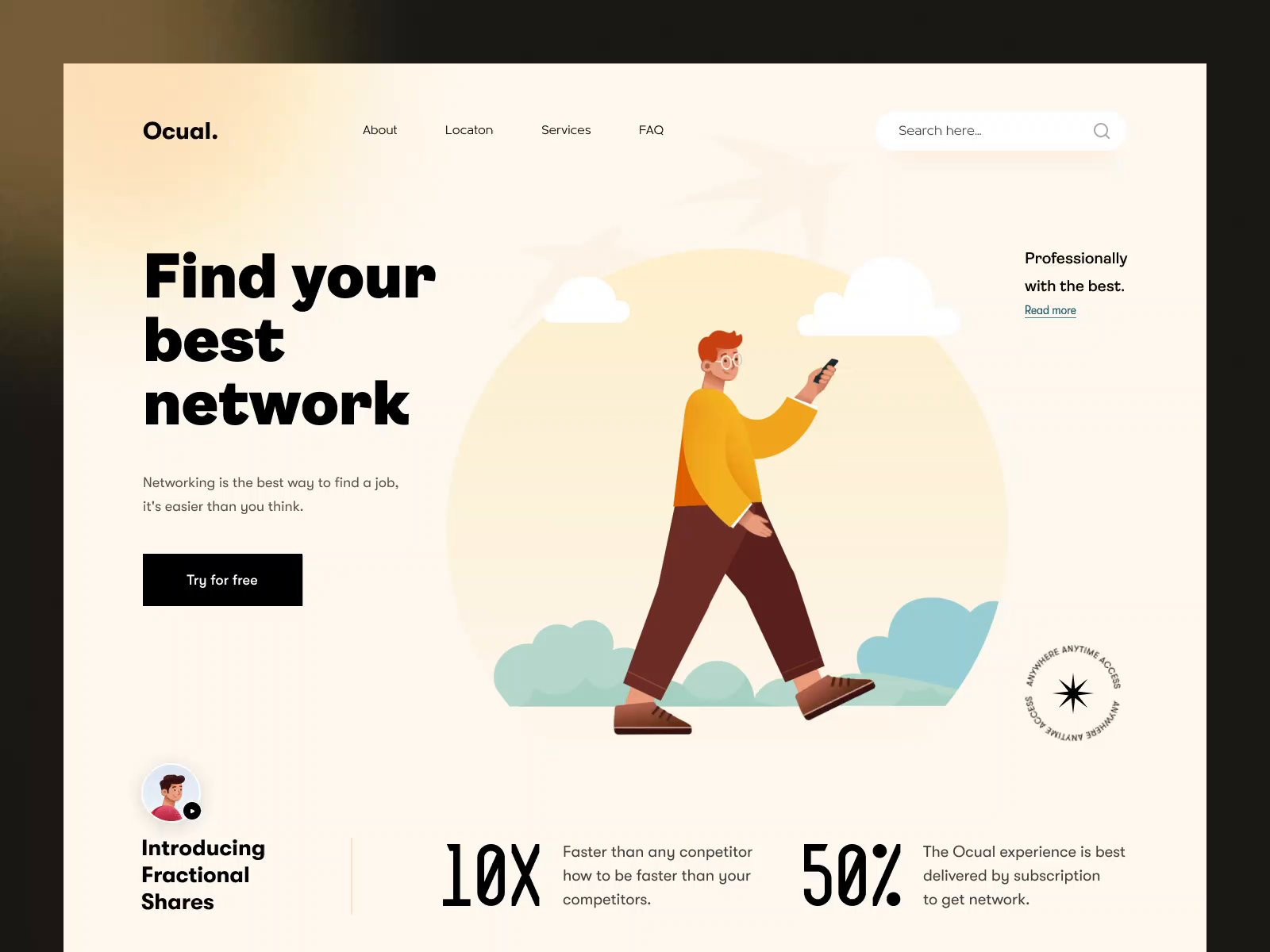 Animation Web Header by Sajon for Orix Creative on Dribbble