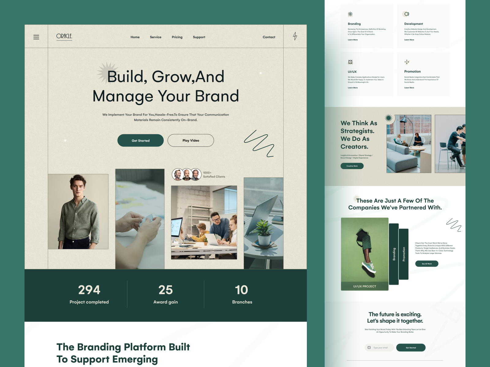 Startup Agency Website by Sajon for Orix Creative on Dribbble