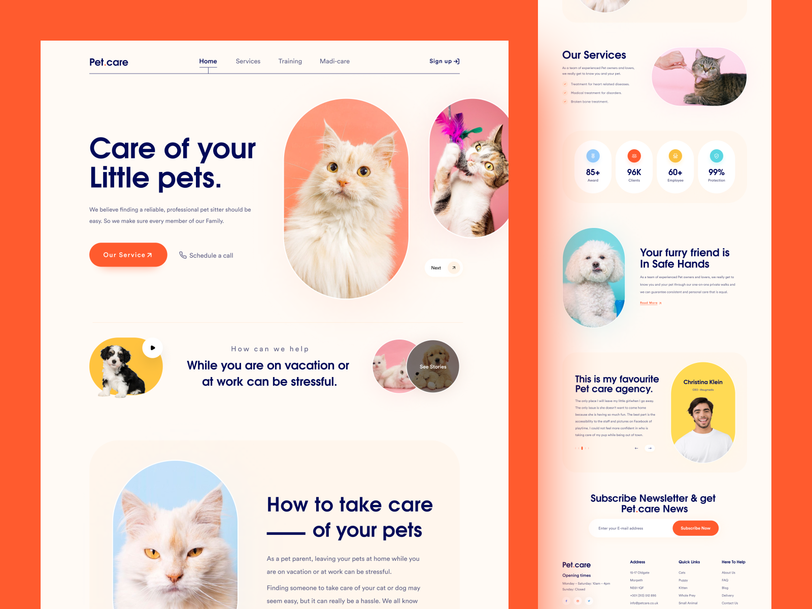 Pet Care Website By Sajon On Dribbble