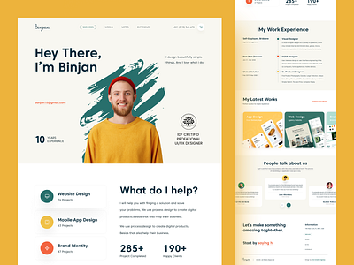 Portfolio Web Header. by Sajon for Orix Creative on Dribbble