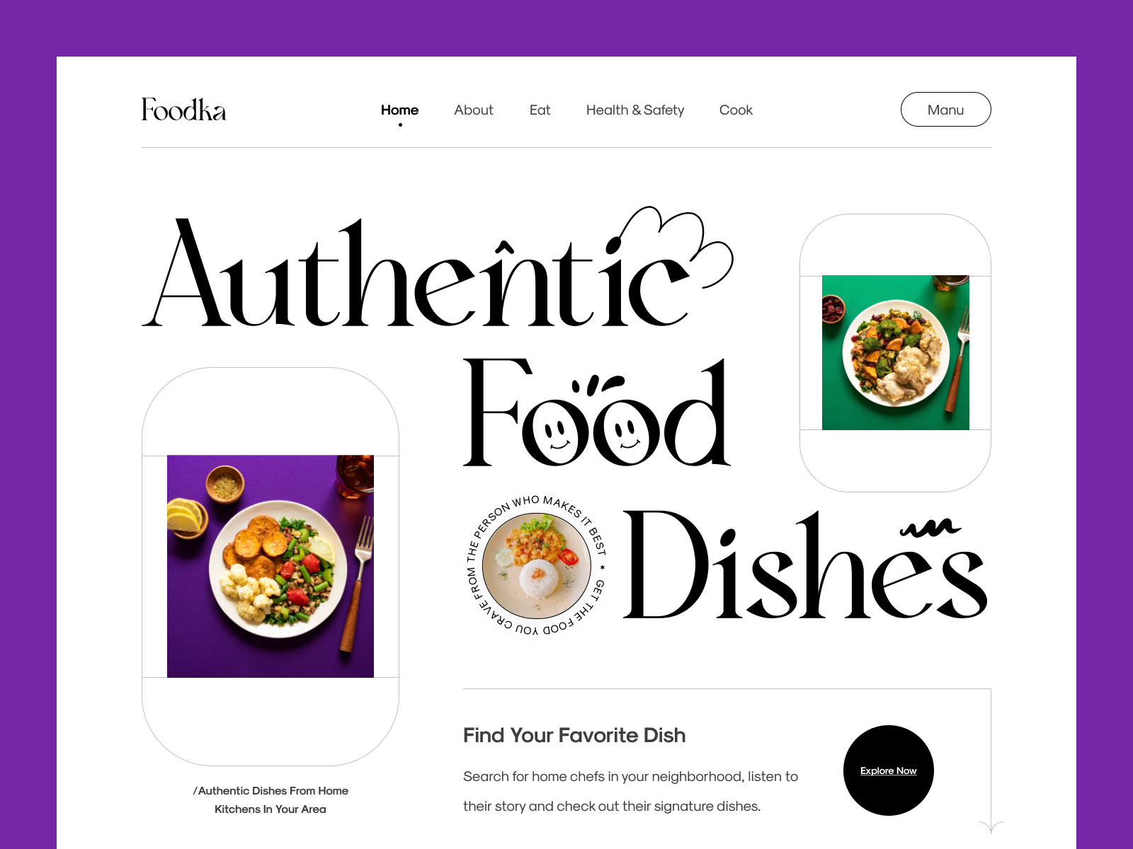 Restaurant Web Header. by Sajon for Orix Creative on Dribbble