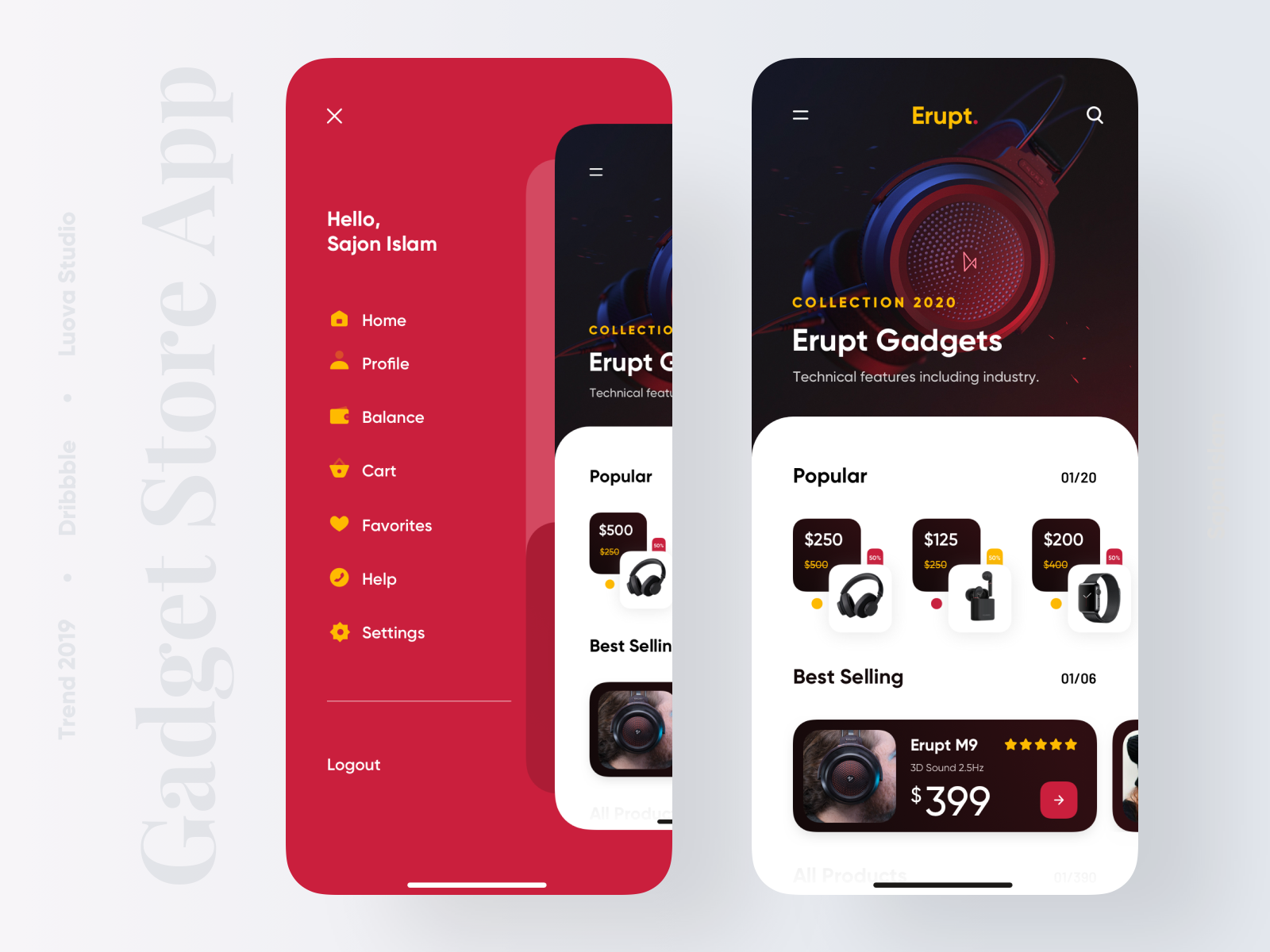 Gadget Store App by Sajon on Dribbble