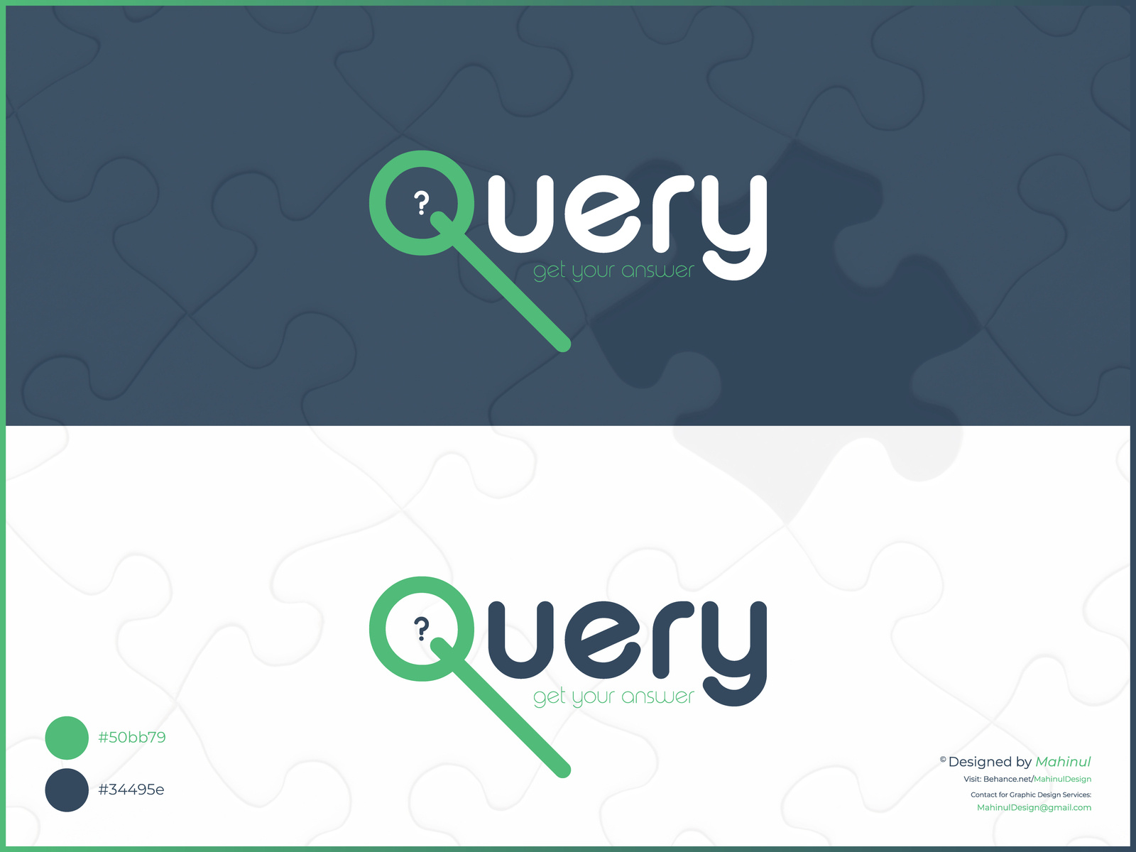 Query - Question Answer Service Logo Design by Mahinul Islam on Dribbble