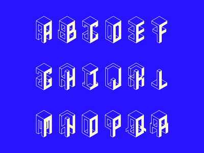 BOXY FONT by Angela Chan - Dribbble