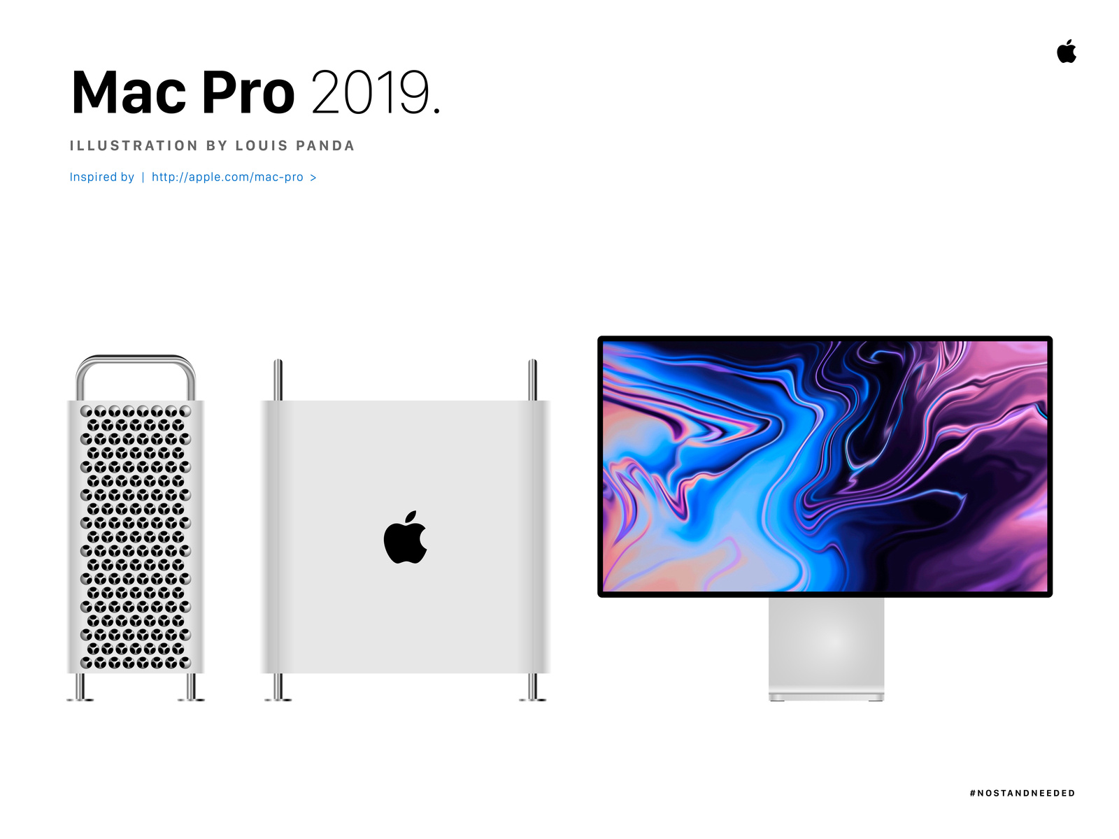 Mac Pro 2019 | Illustration by Louis Panda on Dribbble