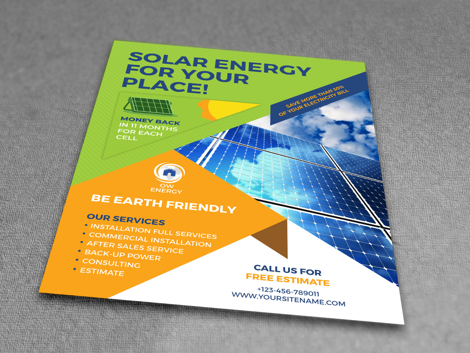 Solar Energy Flyer Templates By OWPictures On Dribbble