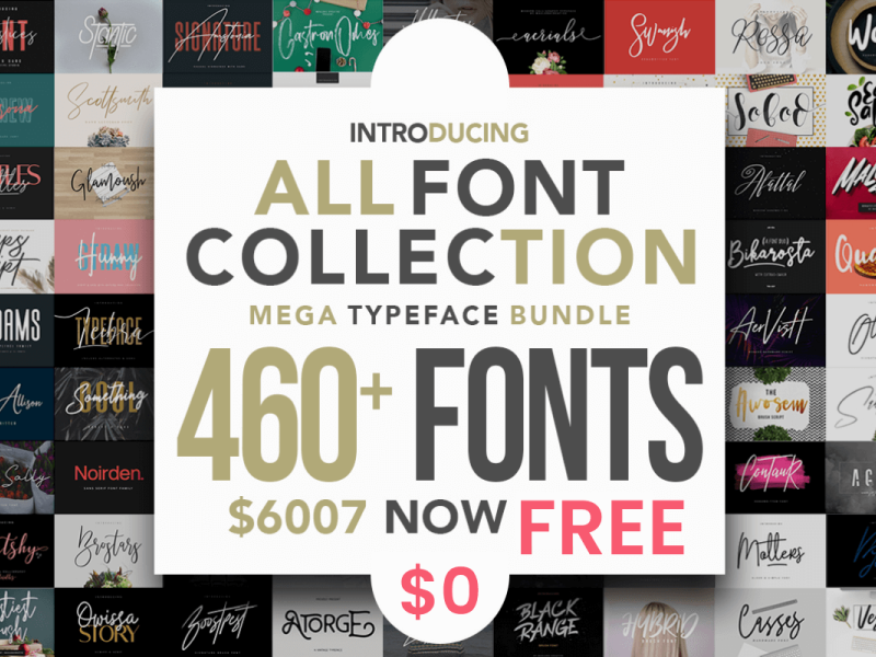 All Fonts Collection - Mega Typeface Bundle by OWPictures on Dribbble