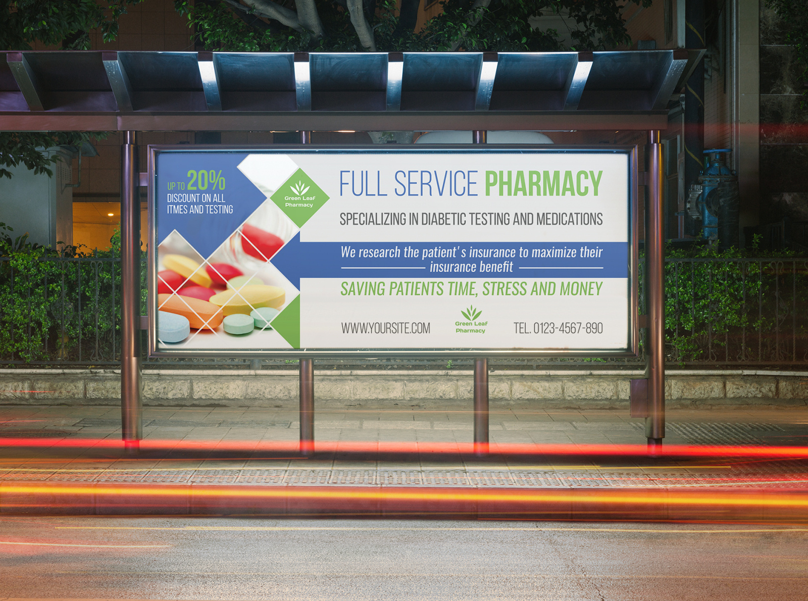 Pharmacy Billboard Template by OWPictures on Dribbble