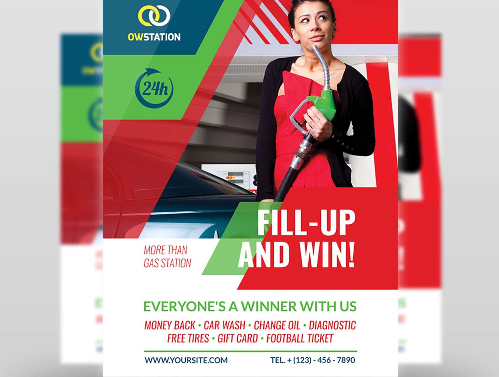 Gas Station Flyer Template by OWPictures on Dribbble