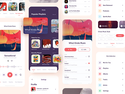 The Tonlist UI mobile design by Taras Migulko on Dribbble