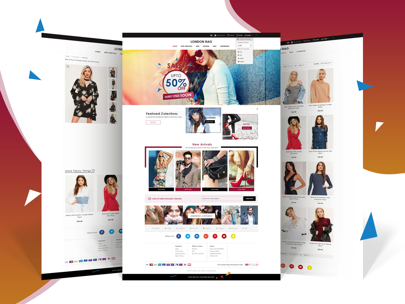 Ecommerce Website Design by Unified Infotech on Dribbble