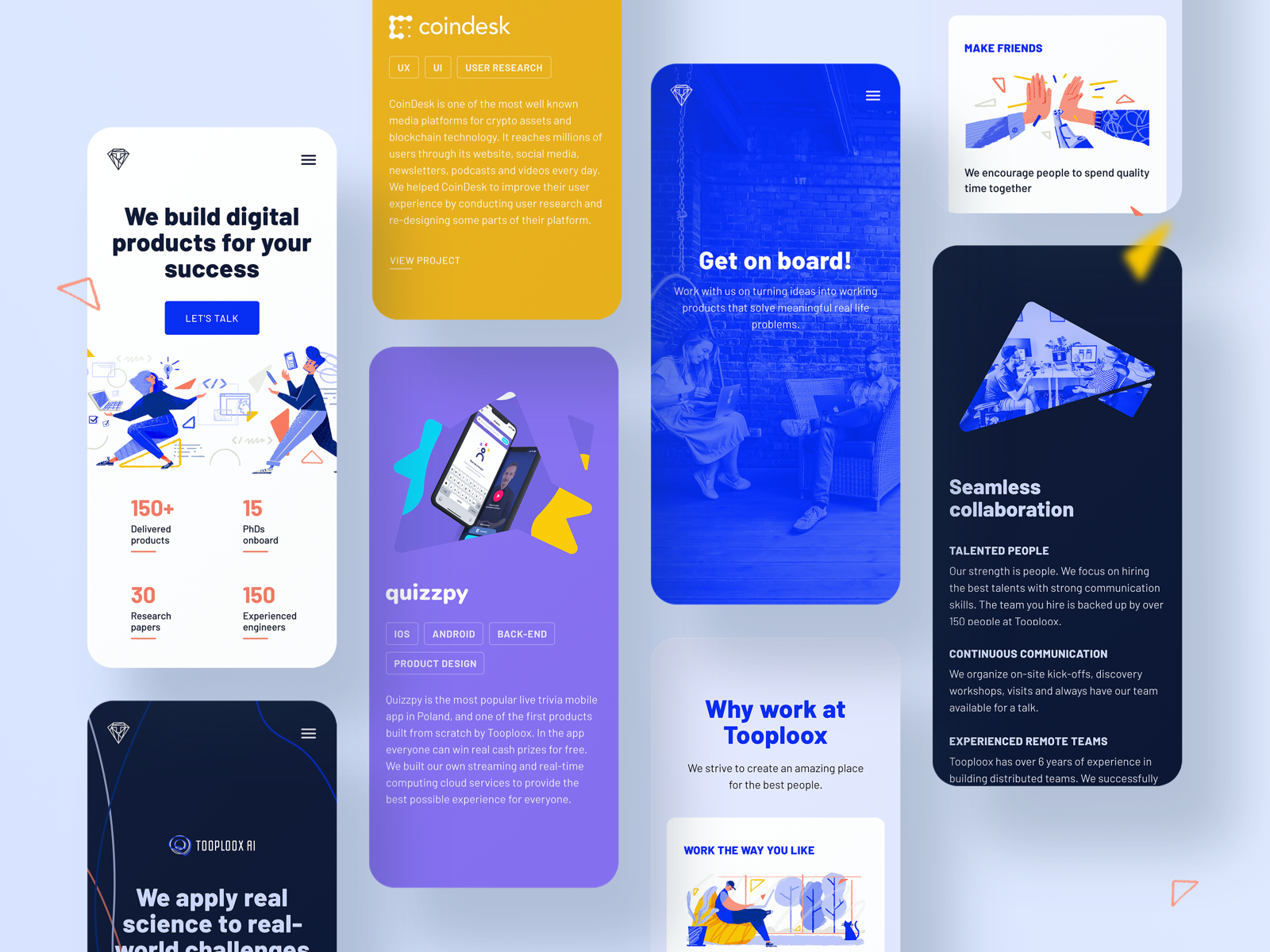 Tooploox Mobile Website by Alicja Jędrzejas for Tooploox on Dribbble