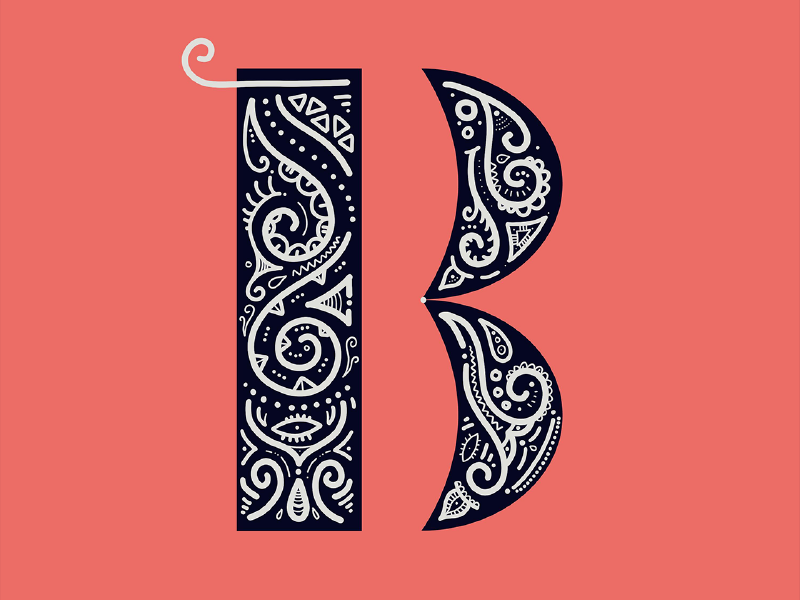 36 Days Of Type - B by Kamila Pi on Dribbble