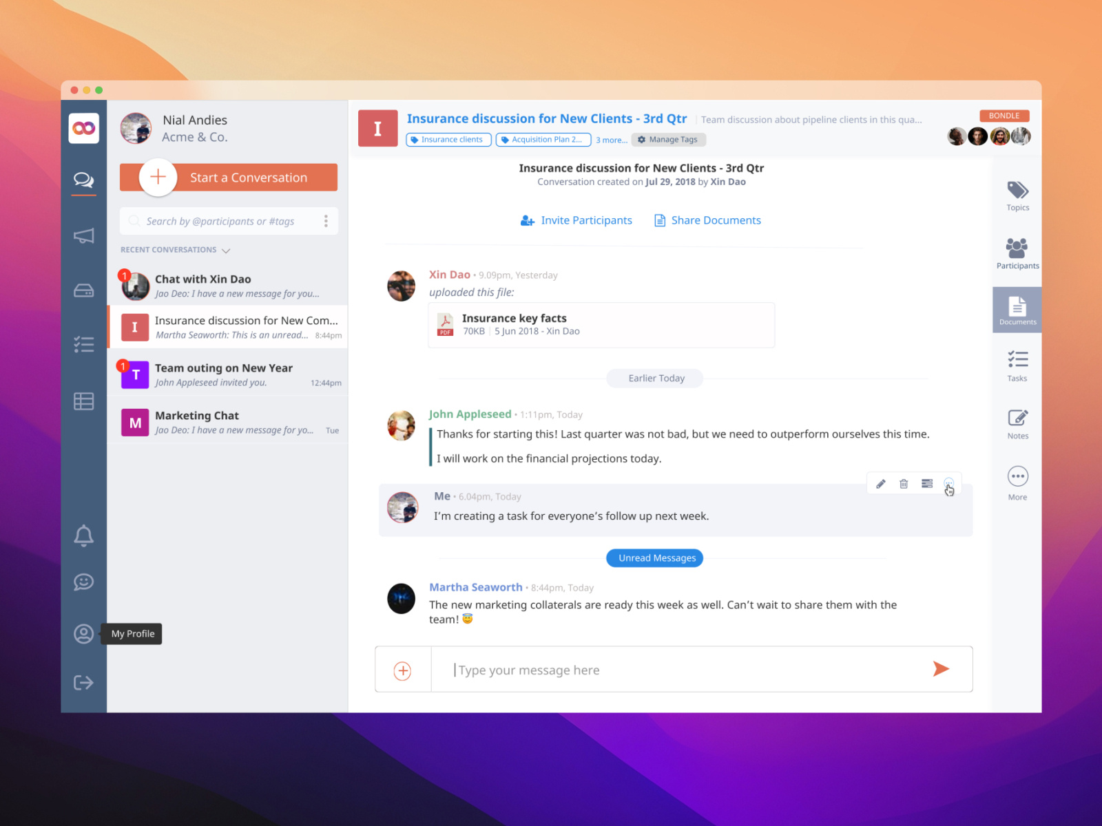 Bondle – Communication and productivity app by Romil Javed on Dribbble