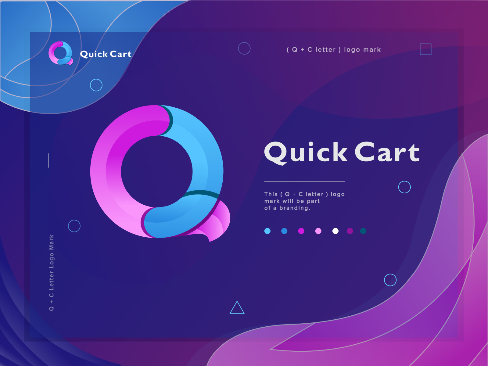 ( Q + C Letter mark ) Quick Cart Logo Design by Sanaullah Ujjal on Dribbble