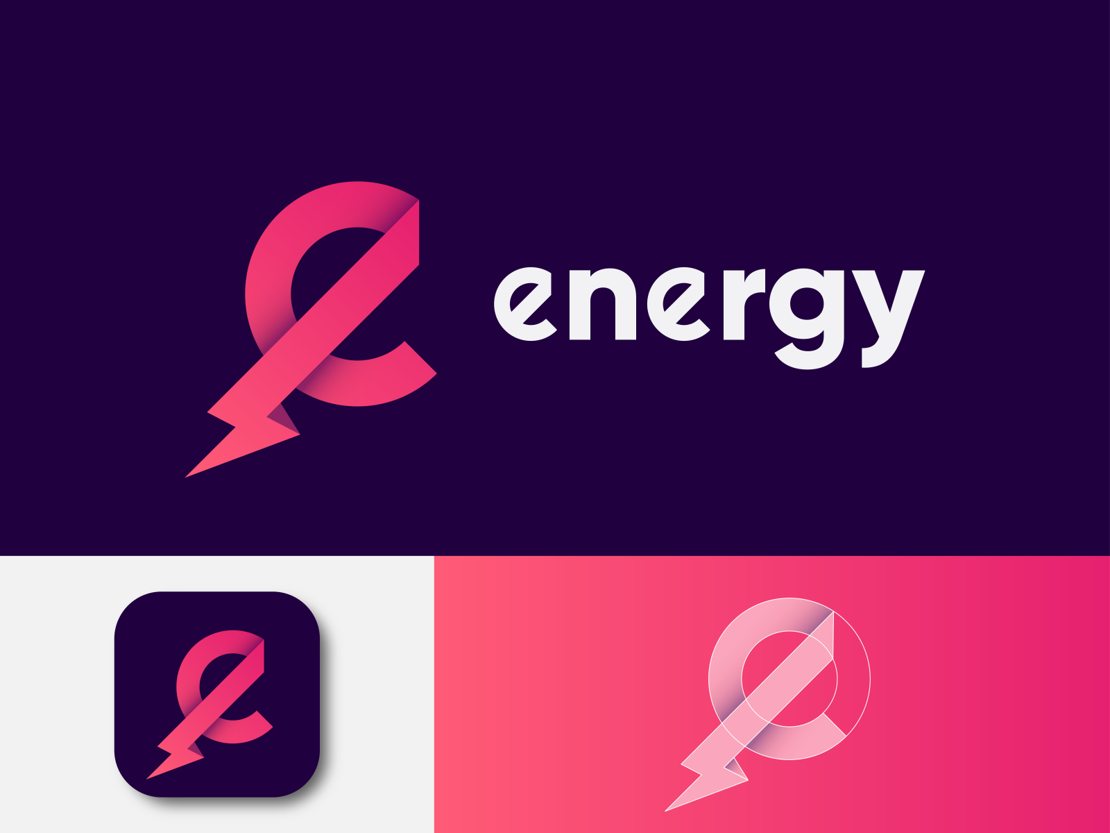 energy Logo Design ( Letter 'e' + energy ) by Sanaullah Ujjal on Dribbble