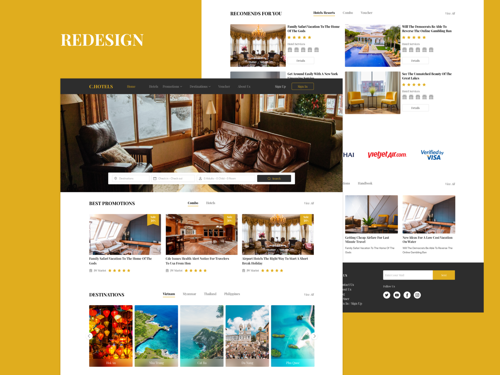 Hotel Booking Redesign by Chou Pham on Dribbble