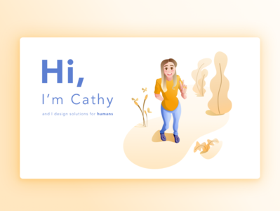 Hi, I'm Cathy. by Catherine on Dribbble