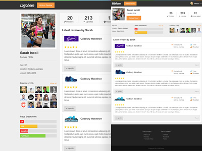 Responsive Profile Design by Michael Wong on Dribbble