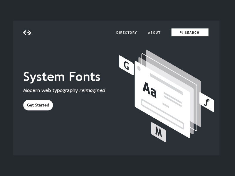 System Fonts by Tyler Renfro on Dribbble