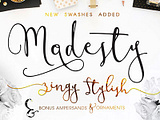 Modesty Font + Freebie by mycandythemes on Dribbble