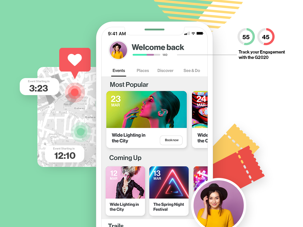 Event app concept for personalised feed by WonderMill on Dribbble