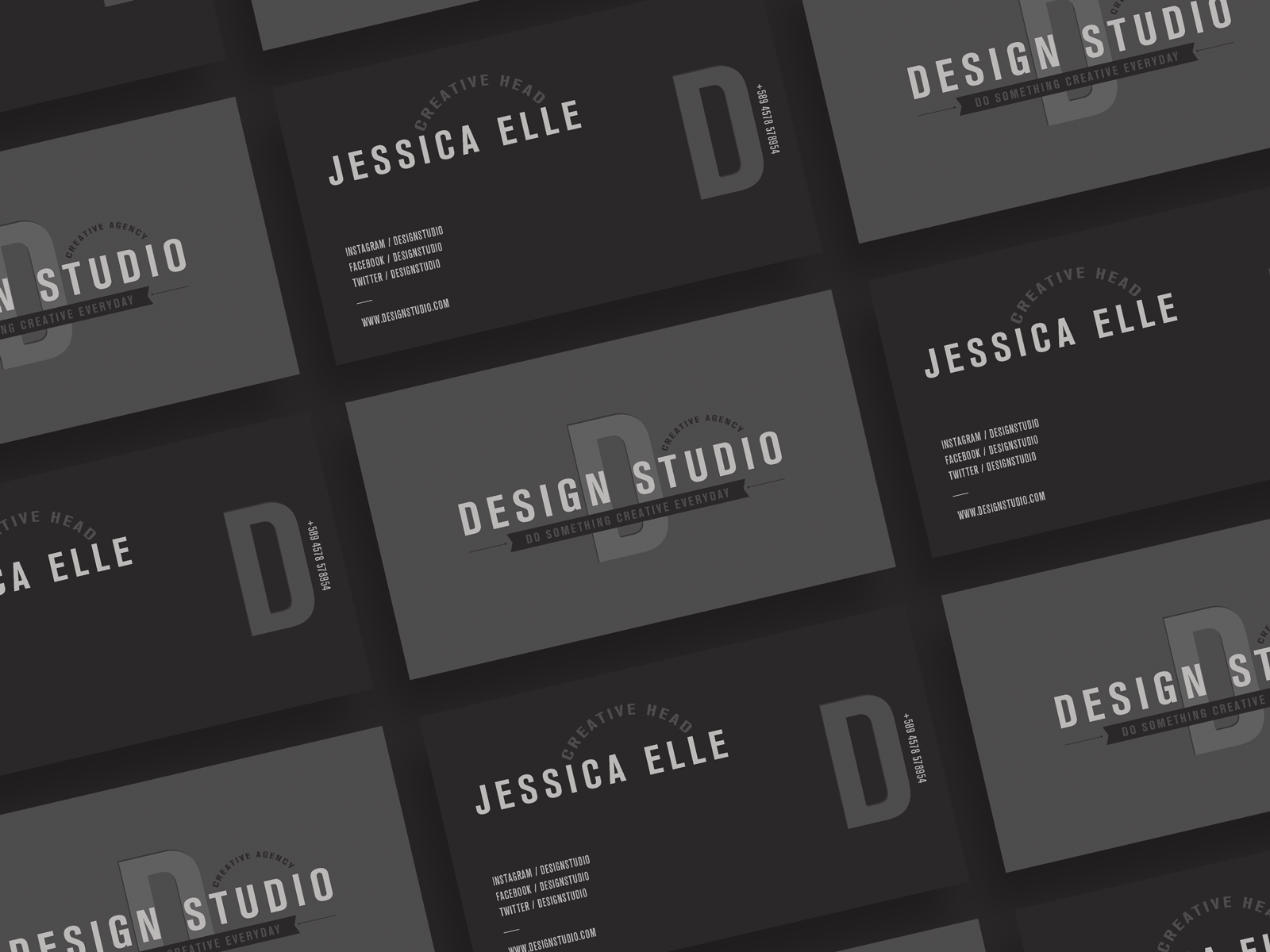 Studio Visiting Card Design Sample