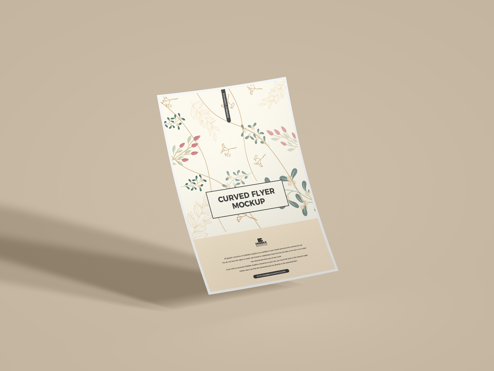 Free Floating Flyer Mockup by Jessica Elle on Dribbble