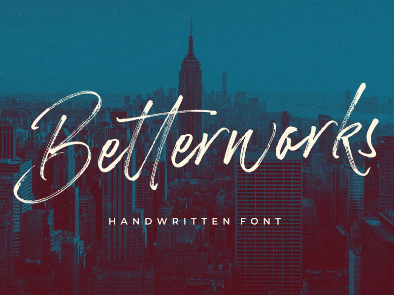 Betterwork Handwritten Script Demo Free by Jessica Elle on Dribbble