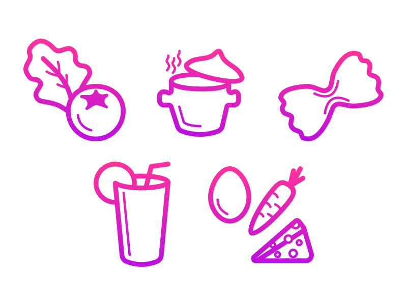 Cooking App Icons by Elmira on Dribbble
