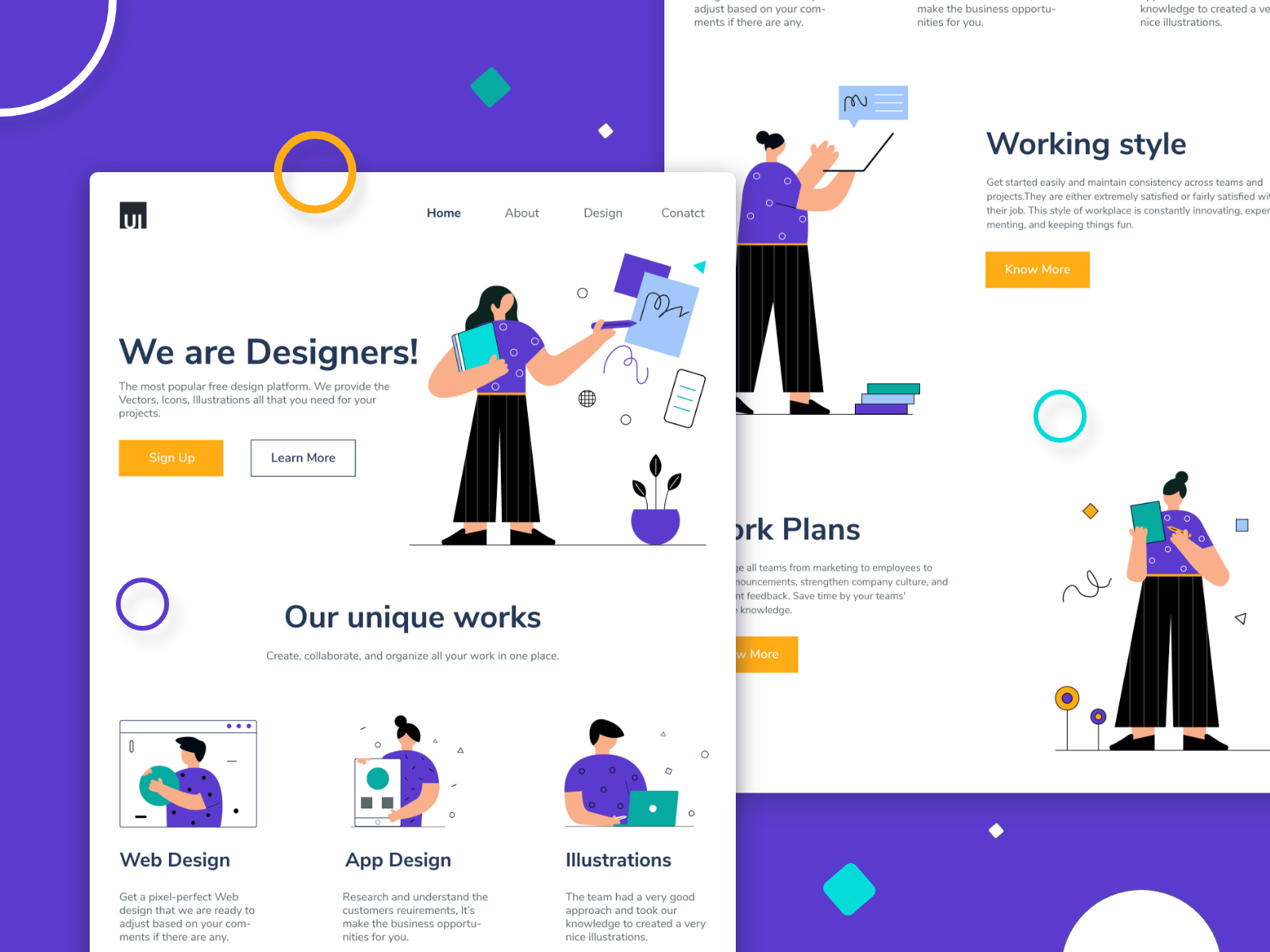 Design Kit Landing Page by Karthikraja on Dribbble
