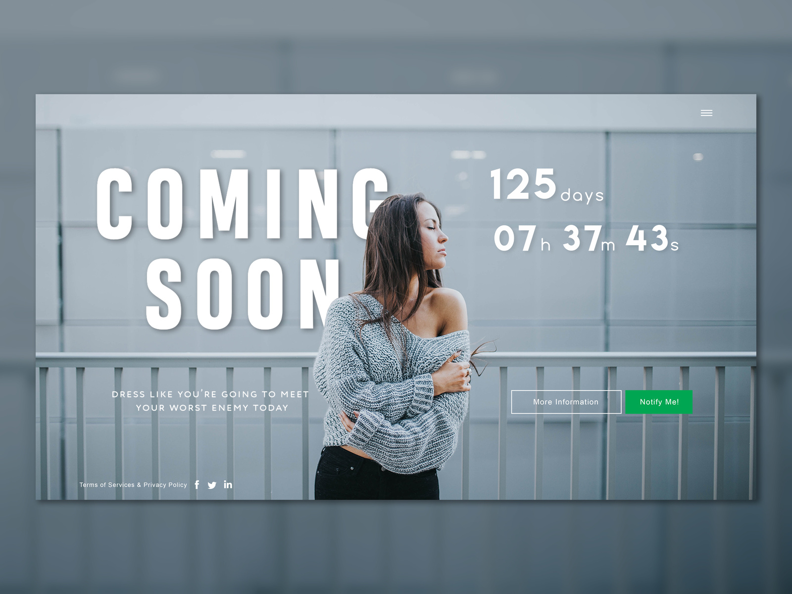 "Coming Soon" UI design page concept for Fashion Website by Fidan ...