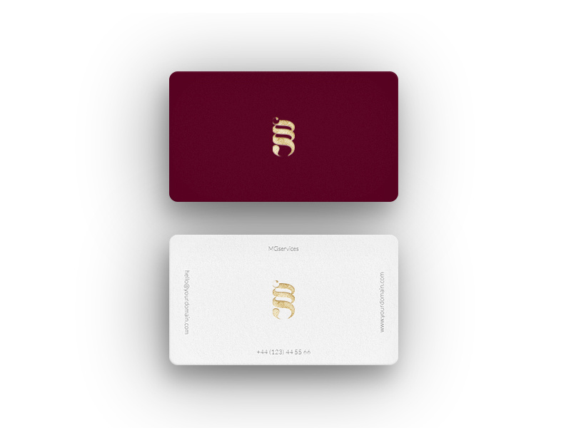 MG business card by Dośka Dosia on Dribbble