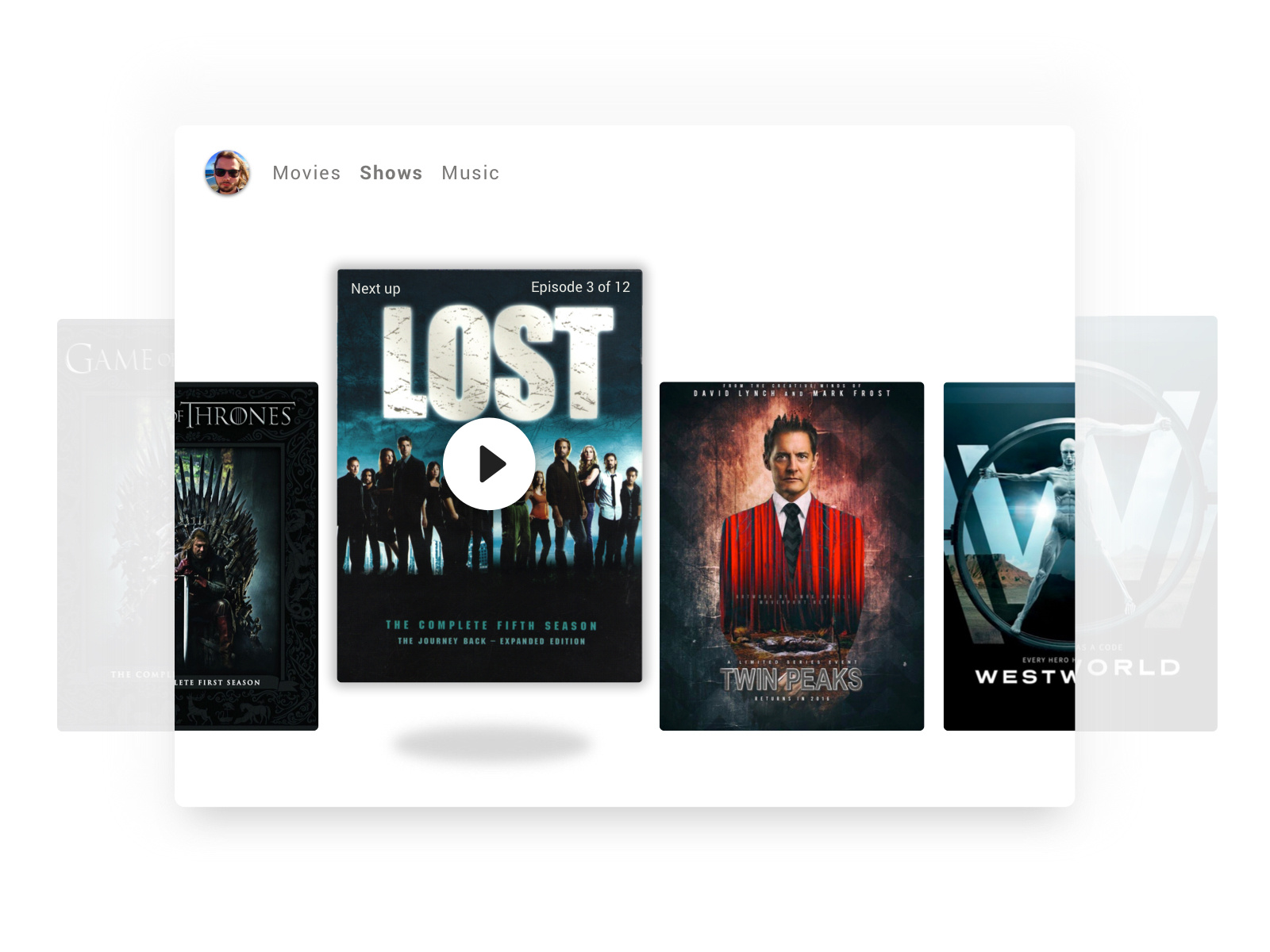 TV App | Daily UI #025 by Aleksi Postari on Dribbble