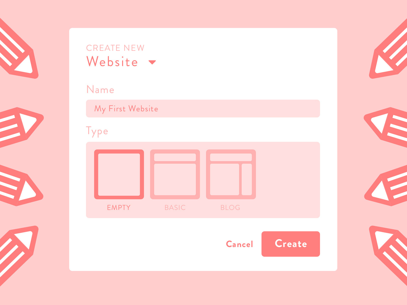 Create New | Daily UI #090 by Aleksi Postari on Dribbble