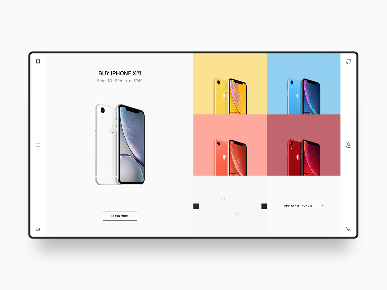 iPhone Web Design Concept by Edward Alonzo on Dribbble