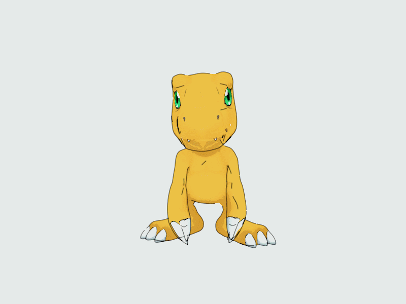Digimon—Agumon by NiaoNiao on Dribbble