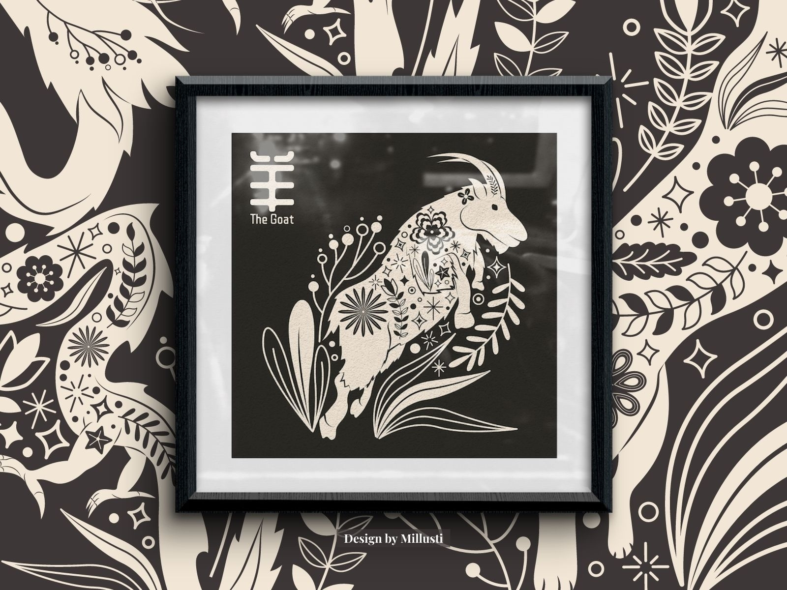 The Goat - Chinese Astrology Zodiac Sign Sheep Shio by Millusti on Dribbble