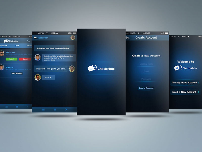 CHAT APP by Sebastiananand on Dribbble