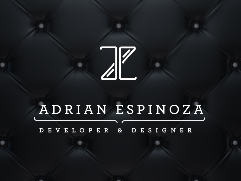 Adrian Espinoza Monogram by Adrian Espinoza on Dribbble