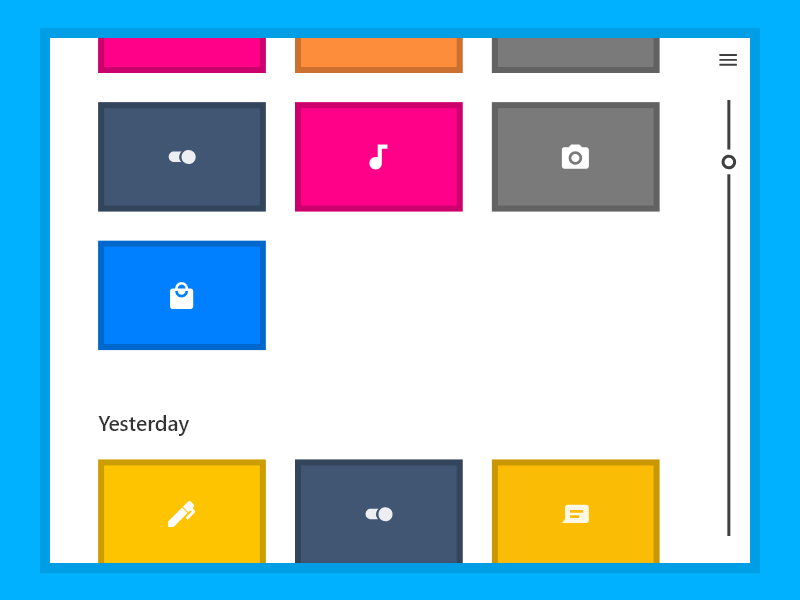 Flux OS's Timeline by Oleksii Besida on Dribbble