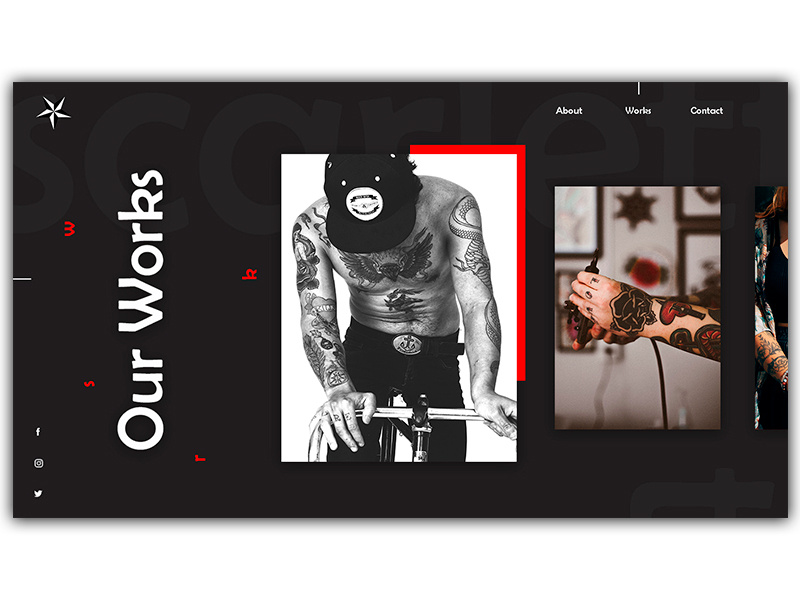 Portfolio section by Santiago Barú on Dribbble