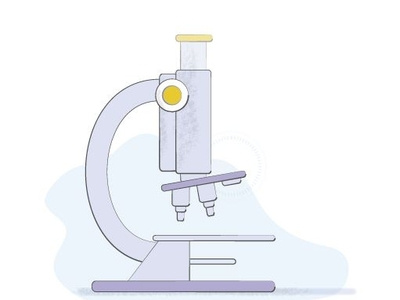 Scientific illustration - Microscope by AM_Creative on Dribbble