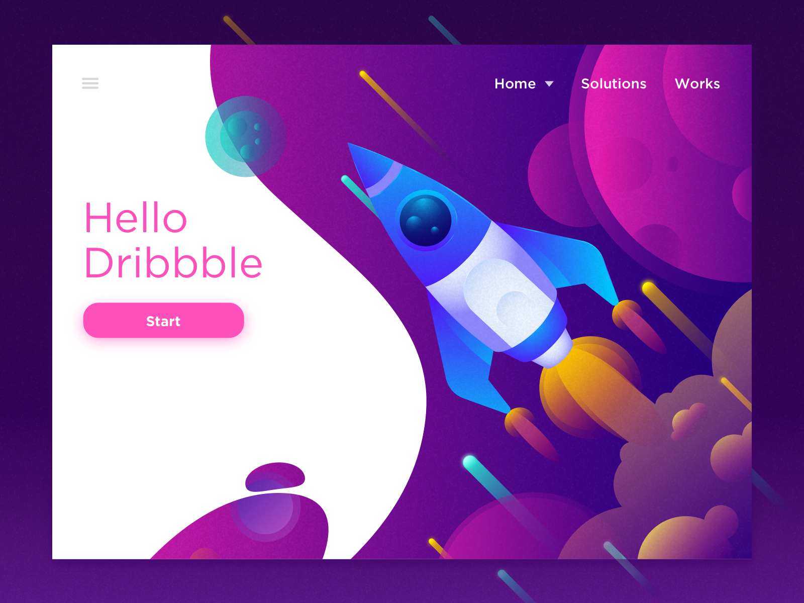 Hello Dribbble by luluer for MagHub on Dribbble