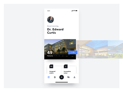 Healthcare management app by Morgan Pendergrass on Dribbble