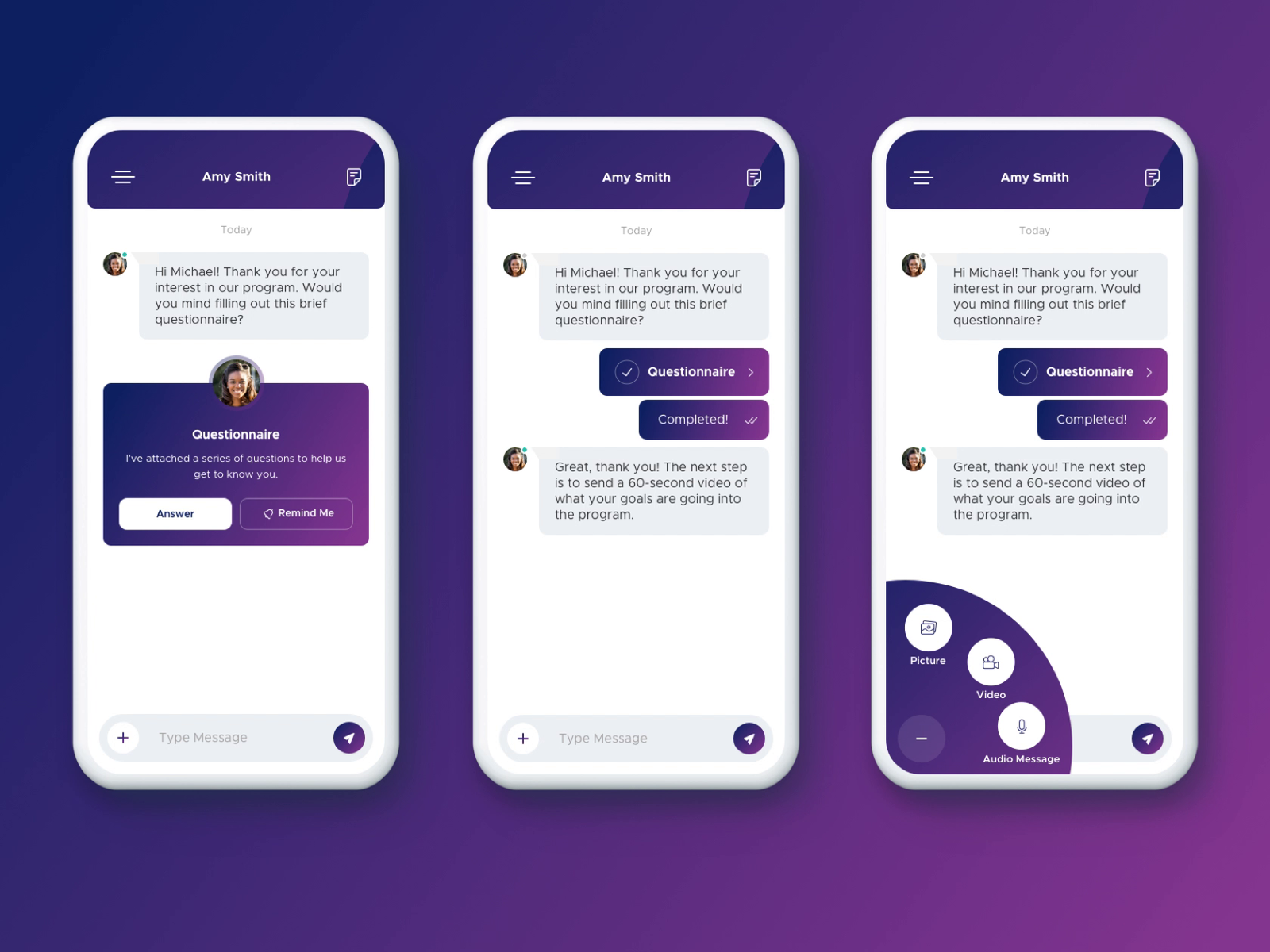 Wireframe to UI - Messaging App by Lexi Koch for Fishermen Labs on Dribbble